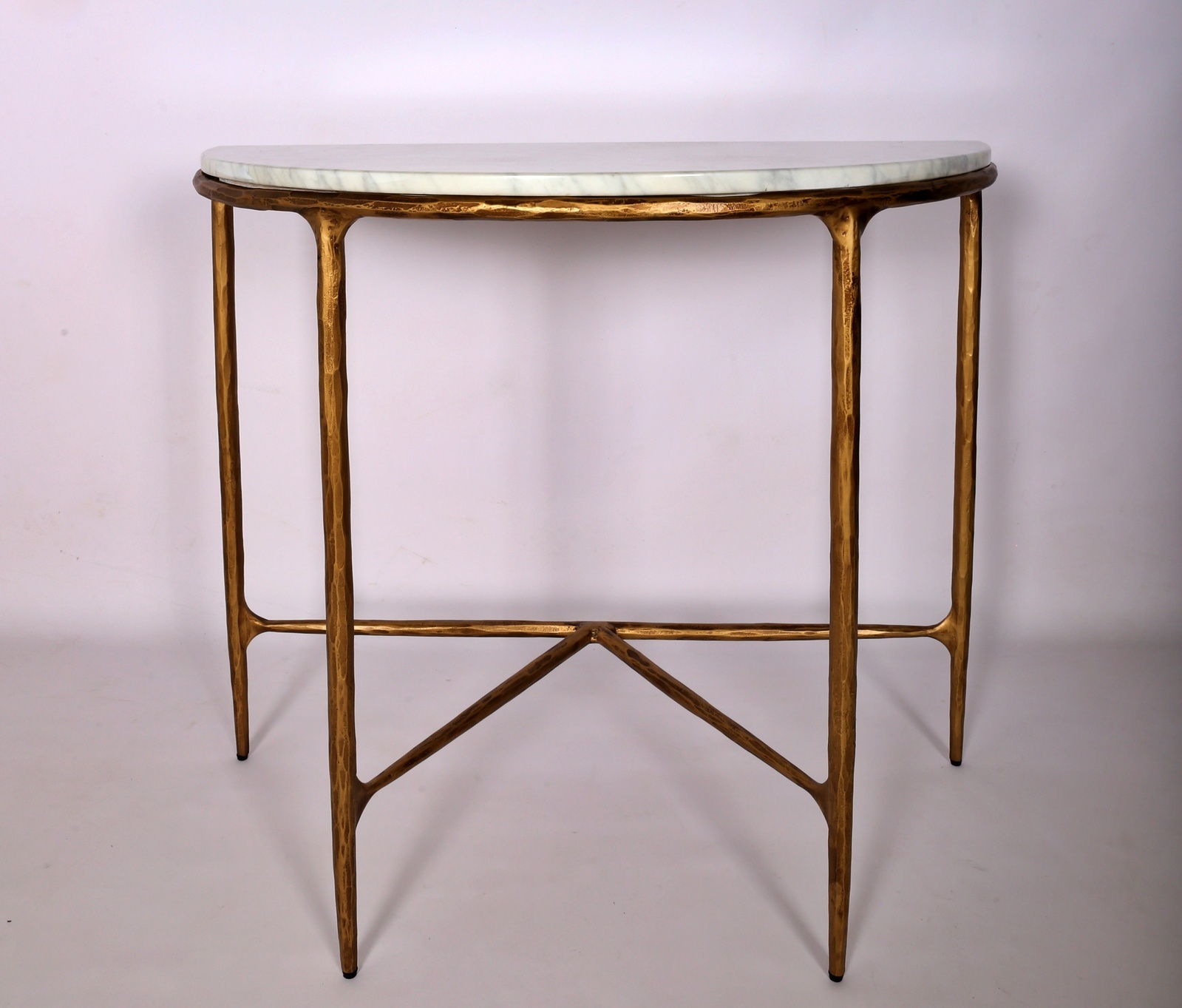 DEVON | MARBLE HALF CIRCLE SIDE TABLE
