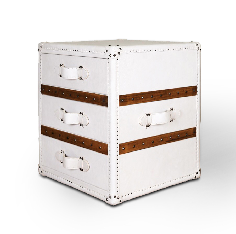 JUPITER LEATHER SIDE TABLE